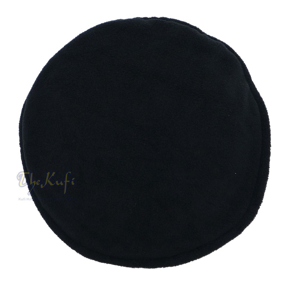 Black Stretchable Faux Wool Pakol Mujahidin Afghani Soft Kufi Hat ...